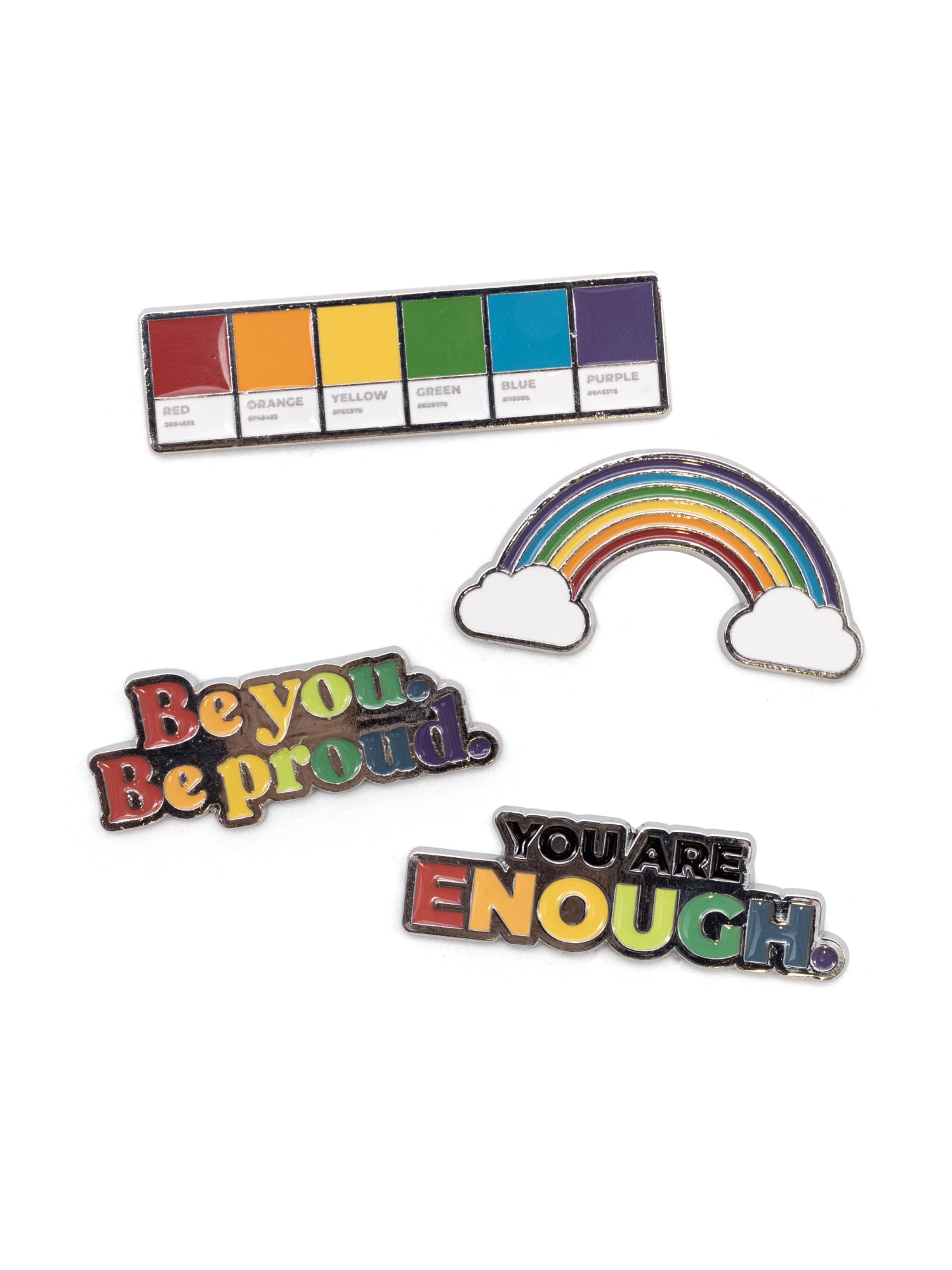 Gay Pride Apparel Pantone Enamel Pin Set, Multicolor Set of 4 - Walmart.com