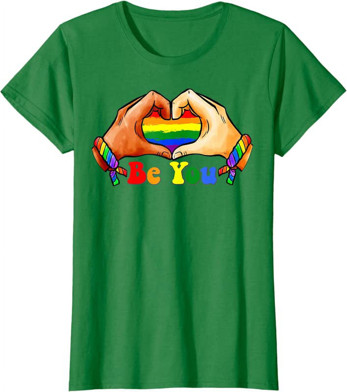 Gay Pride Clothing Lgbt Rainbow Flag Heart Unity T Shirt