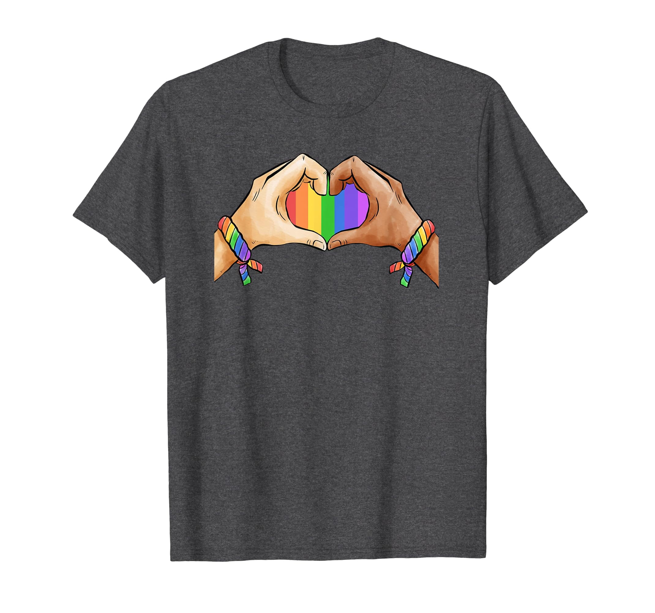 Gay Pride Clothing LGBT Rainbow Flag T shirt Tee Heart Unity Funny Cute ...