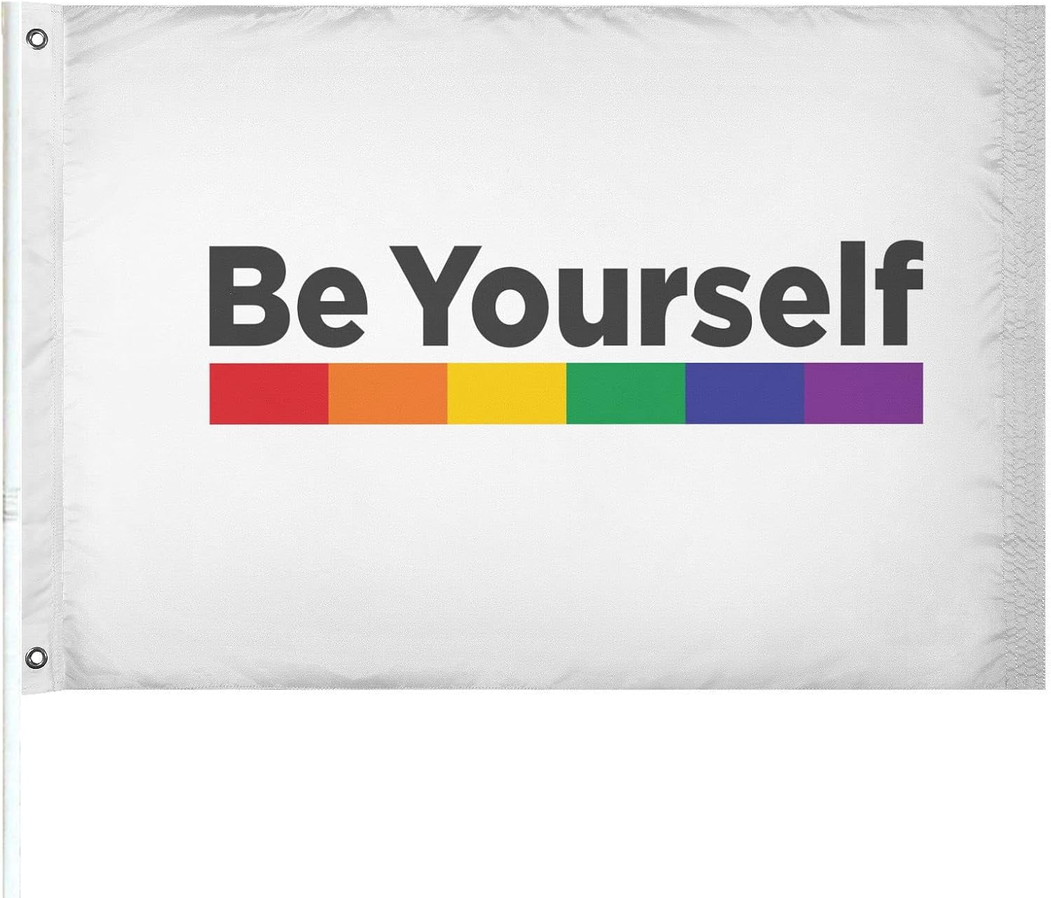 Gay Pride Flag Outdoor Be Yourself Garden Flag for Outside Funny Flags ...