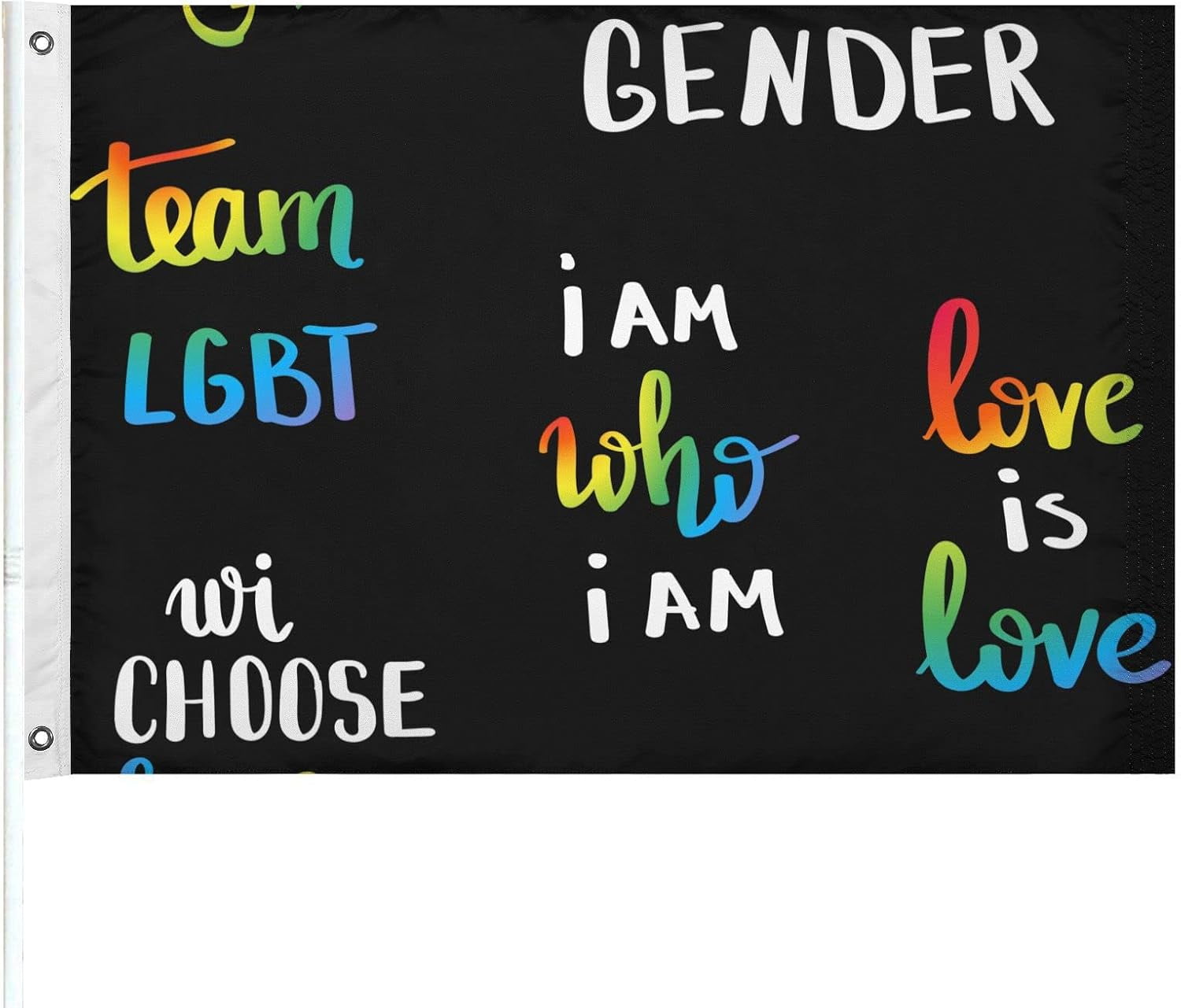 Gay Pride Flag Outdoor Lgbt Slogan Garden Flag for Outside Funny Flags ...