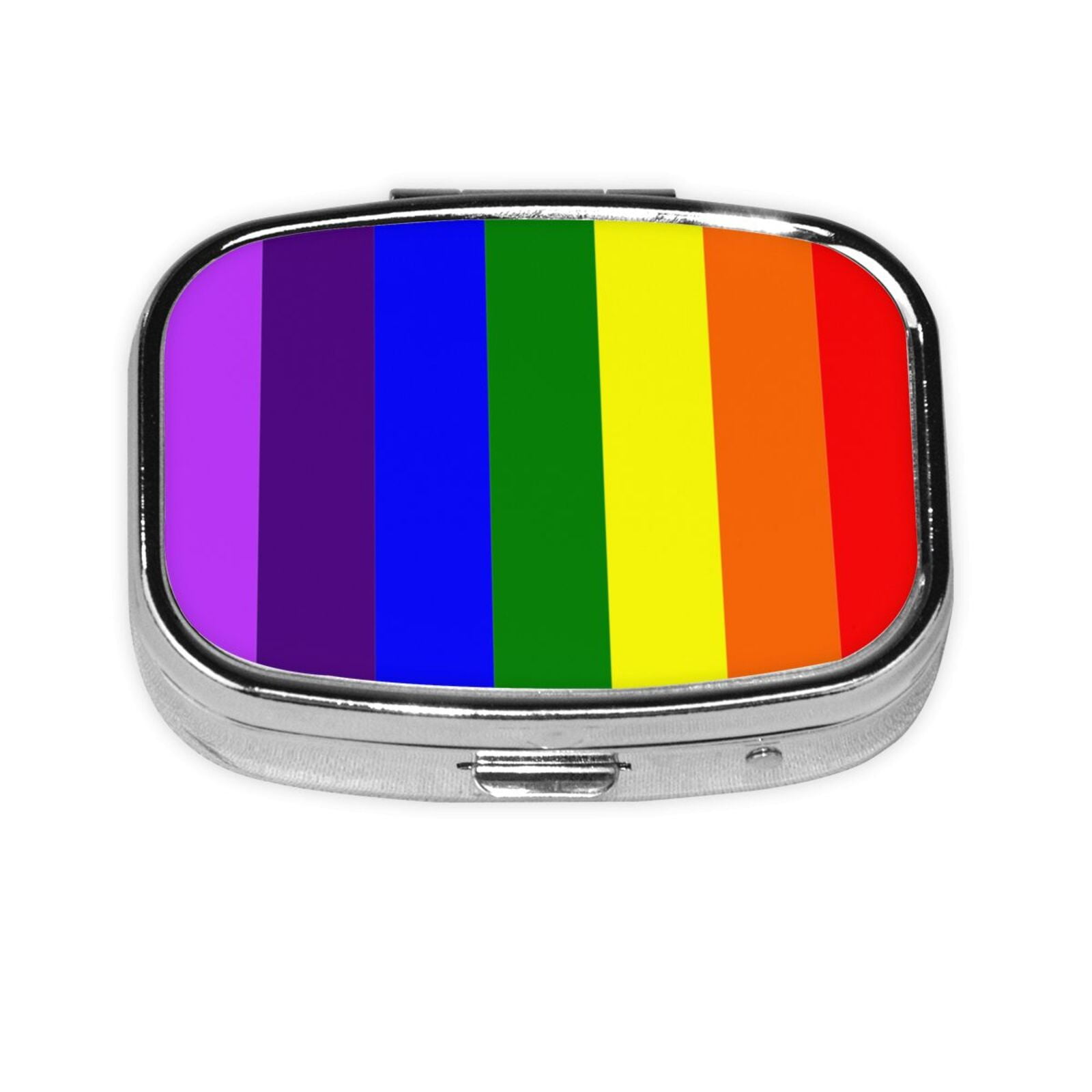 Gay-Pride Flag Pill Case Pill Box 2 Compartment Medicine Case Vitamin ...