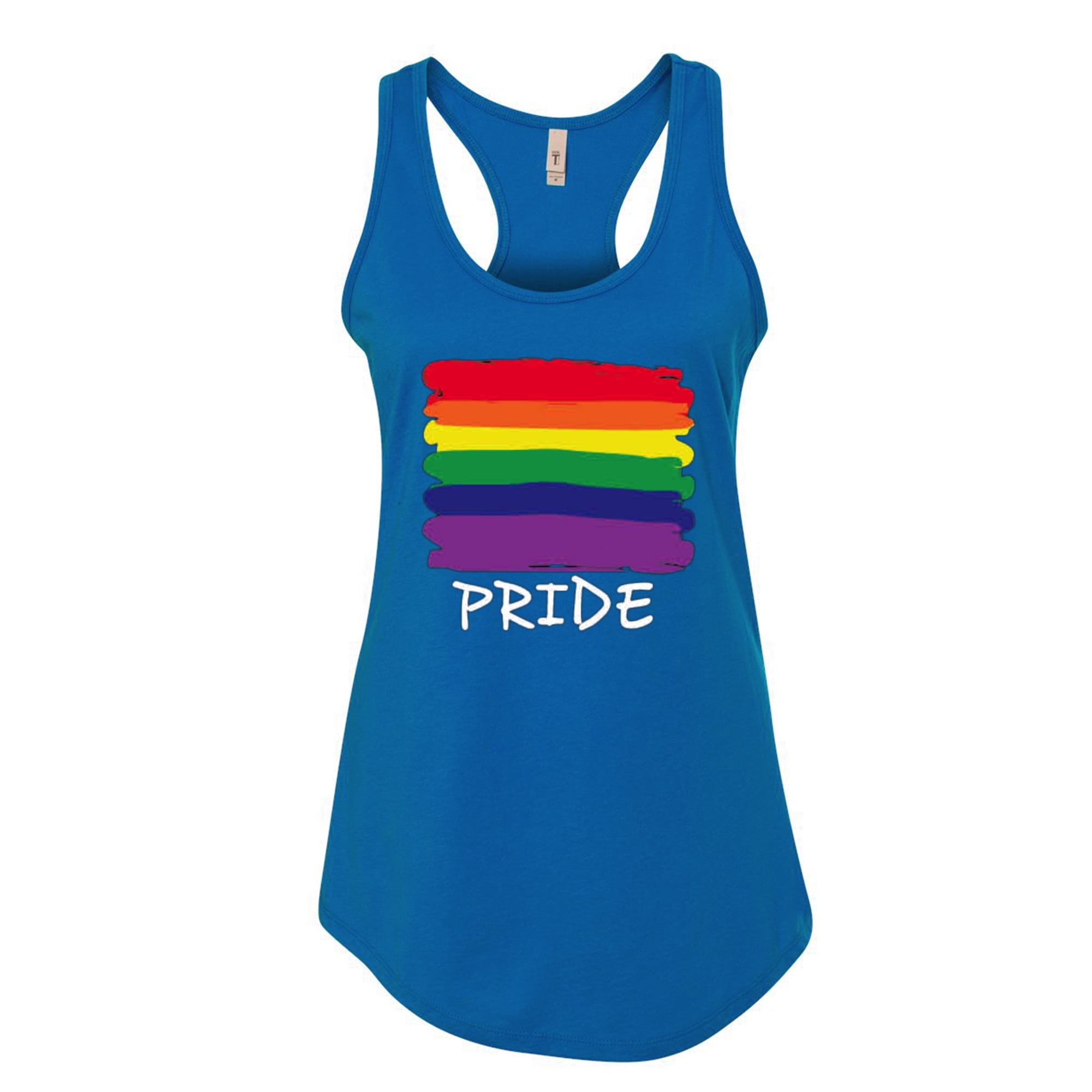 Gay Pride Flag Womens Tank Top, Turquoise, Medium - Walmart.com