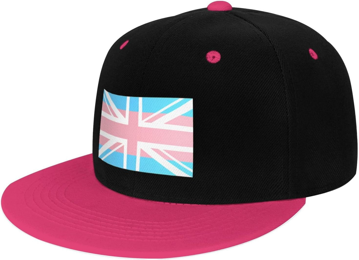 Gay Pride LGBT Transgender UK Union Flag Stripe Flat Brim Baseball Cap ...