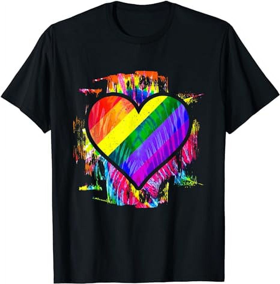 Gay Pride - LGBTQ Pride - Pride Flag - Rainbow Flag T-Shirt - Walmart.com