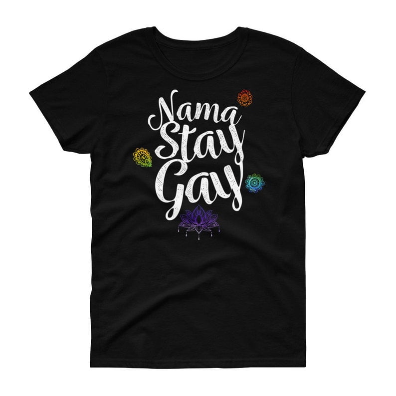 Gay Pride Nama Stay Gay Tee, Pride Month Graphic Shirt, Bi, Lesbian Top ...