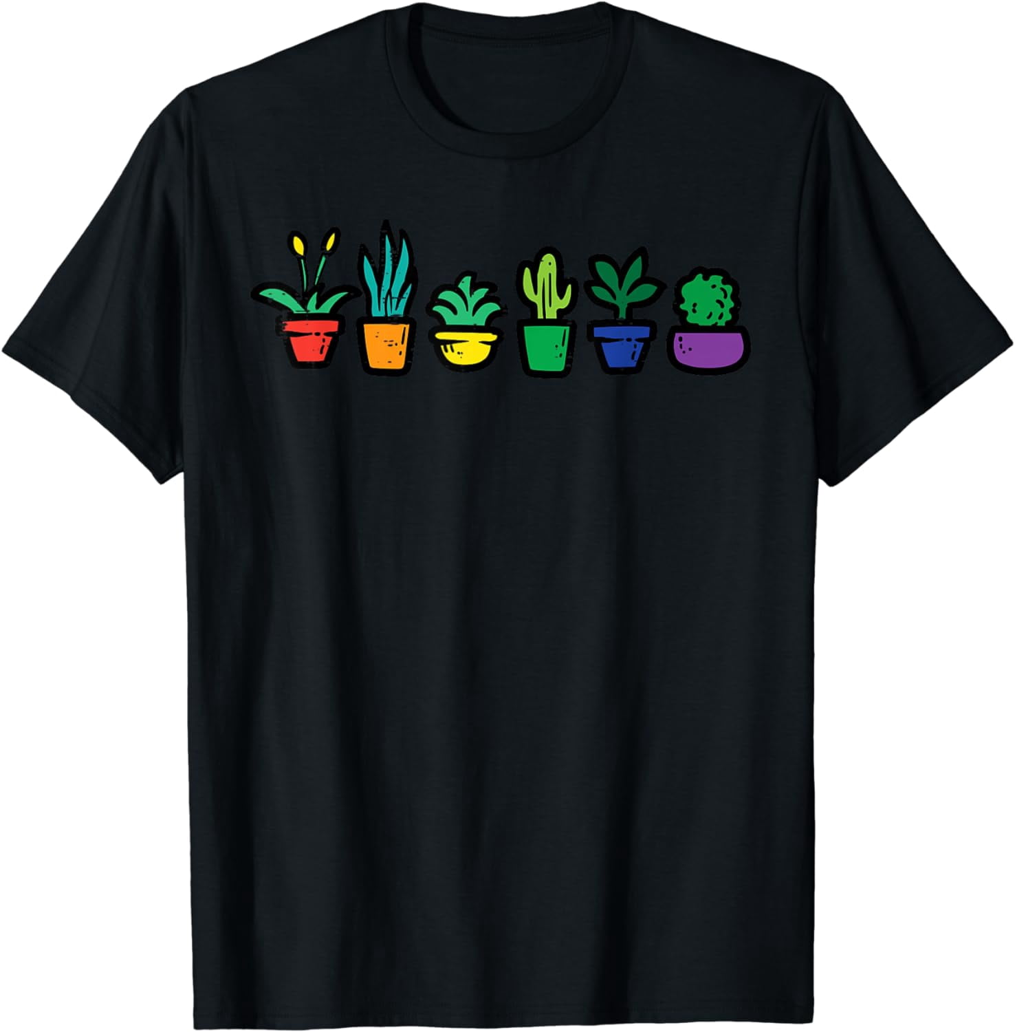 Gay Pride Plant Pots Rainbow Flag Lgbtq Gardening Women Men T-Shirt ...