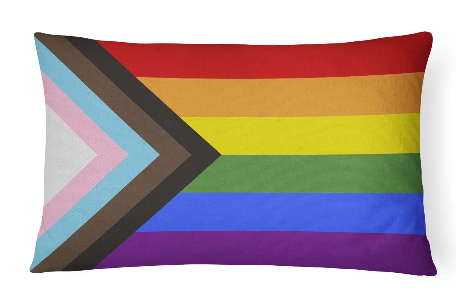 Gay Pride Progress Pride Canvas Fabric Decorative Pillow - Walmart.com