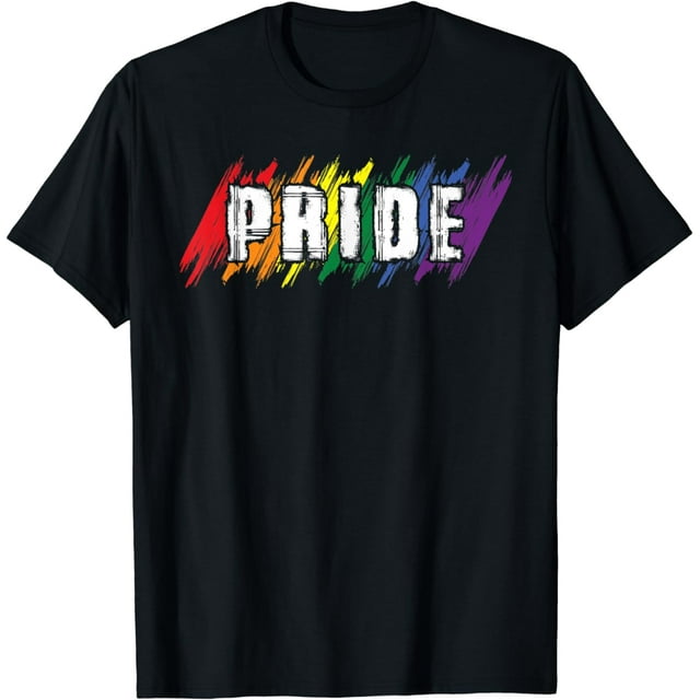 Gay Pride Rainbow Flag Pro LGBTQ Equality Awareness Graphic T-Shirt ...