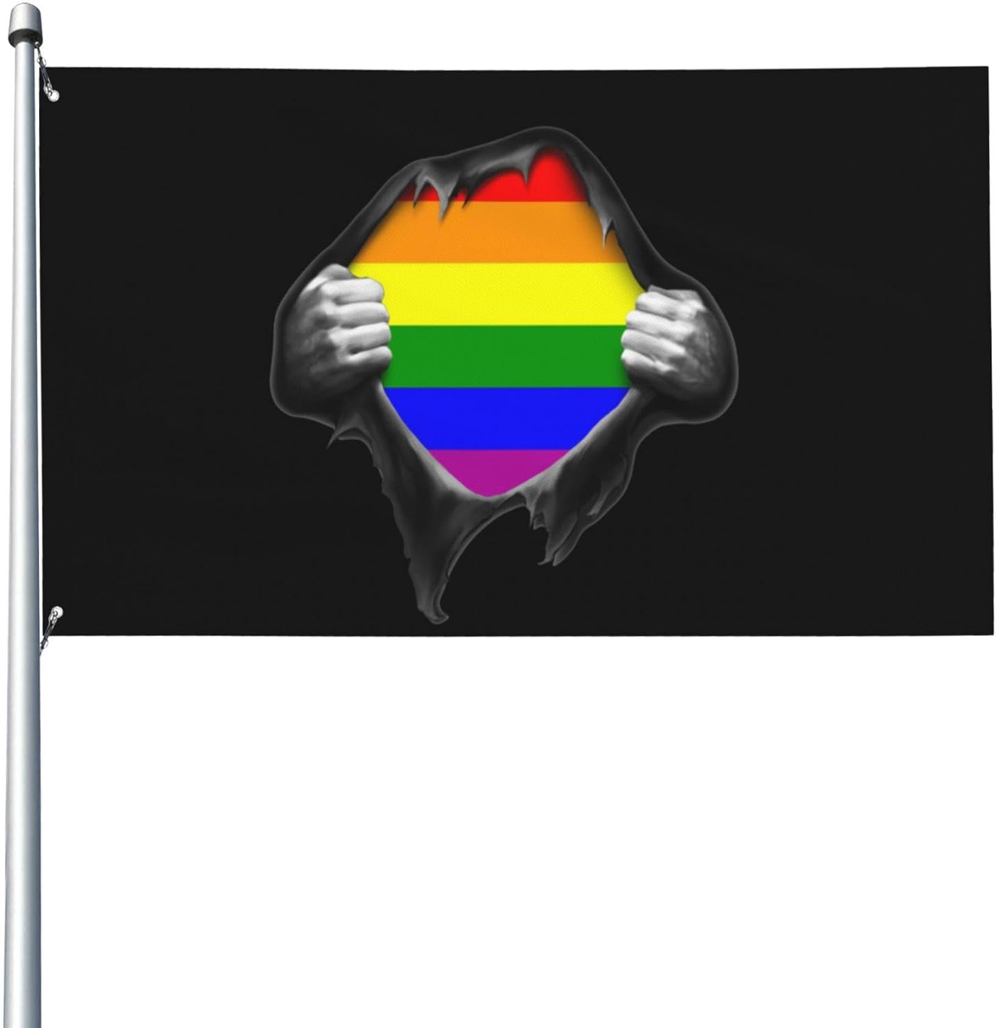 Gay Pride Rainbow LGBT Flag Outdoor Garden Flag Breeze Flag Home House ...