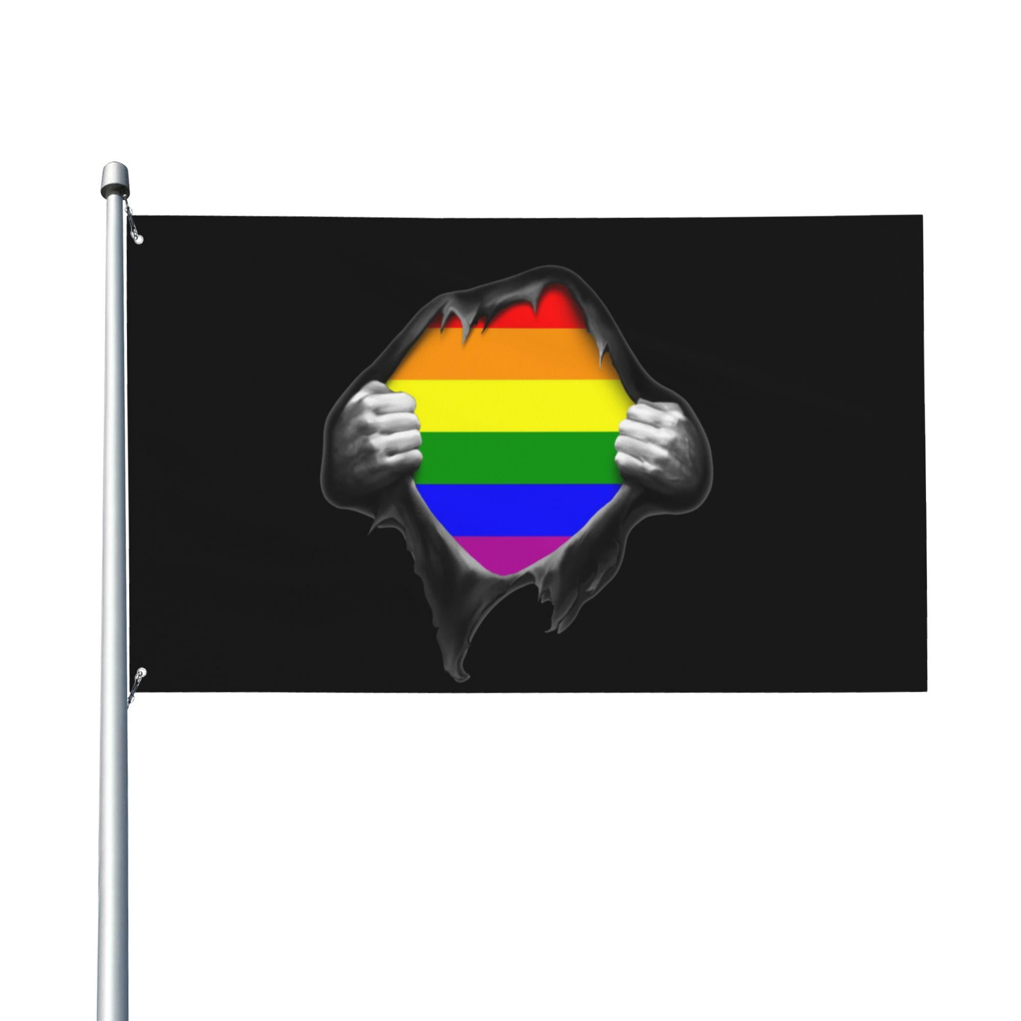 Gay Pride Rainbow LGBT Flag Outdoor Garden Flag Breeze Flag Home House ...