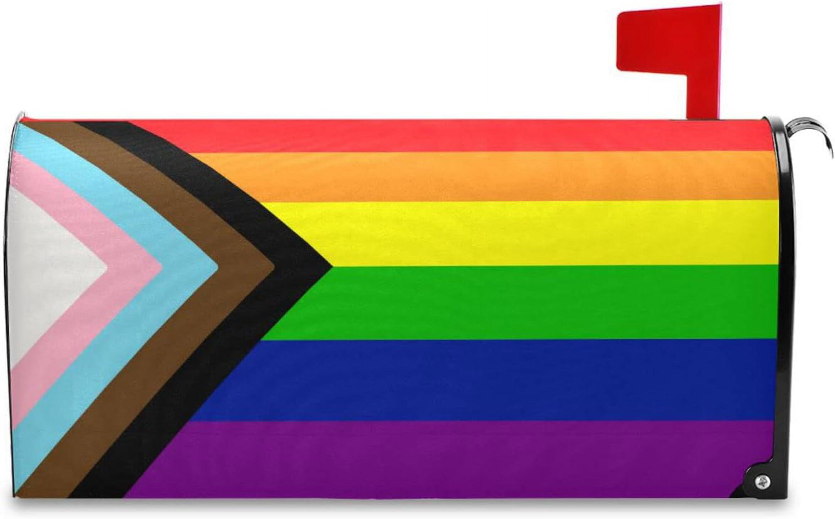 Gay Pride Rainbow Magnetic Mailbox Cover Mailbox Cover Magnetic Mailbox ...