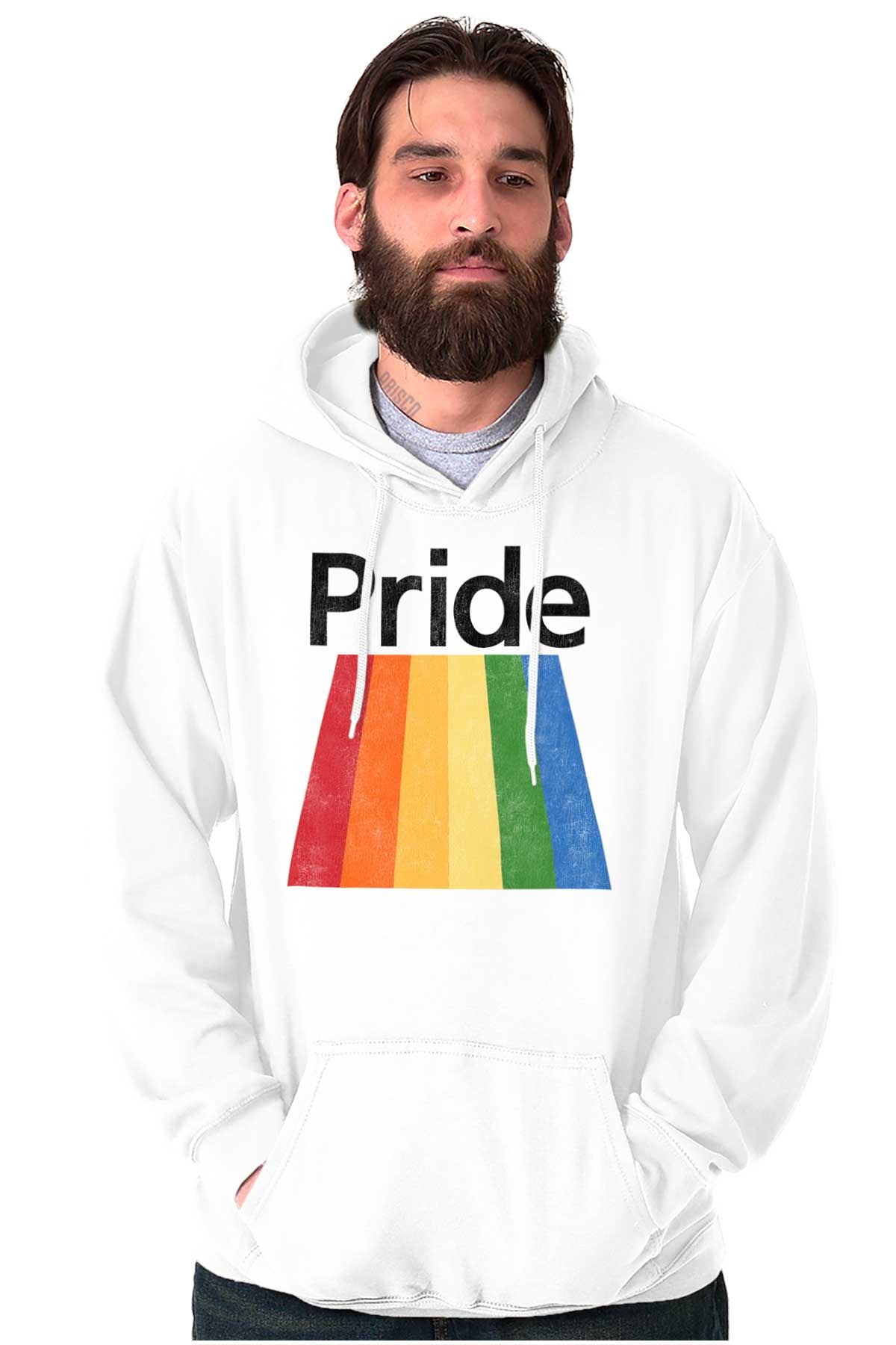 Gay Rainbow Pride Flag LGBTQ Rights Hoodie Sweatshirt Women Men Brisco ...