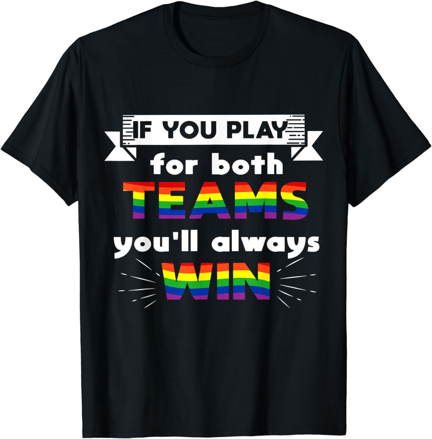 Gay Saying Rainbow Pride Flag LGBTQ Cool LGBT Ally Gift T-Shirt ...
