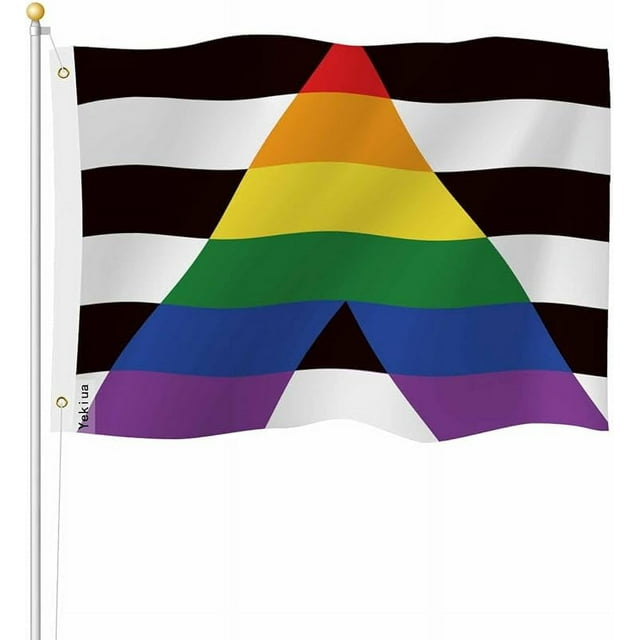 Gay Straight Allies Flag 3X5 Ft LGBT Heterosexual Communities Pride Mix ...