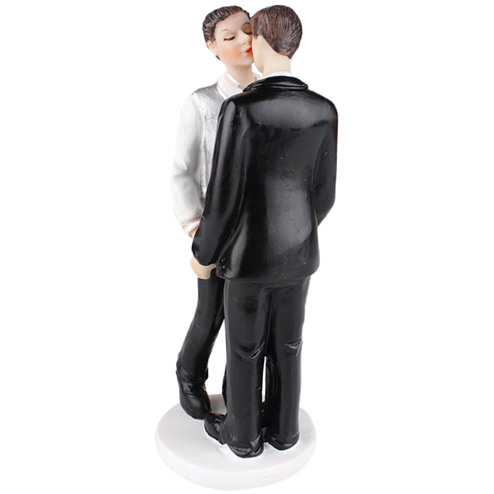 Gay Wedding Cake Decor Cupcake Cake Decorations Party Desktop Figure ...