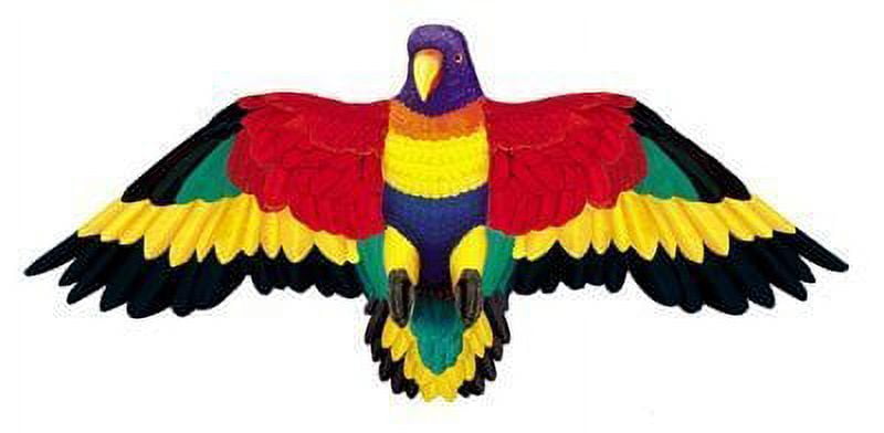 Gayla Industries 856 Rainbow Parrot Wildlife Wing Flapper Kite-55 ...
