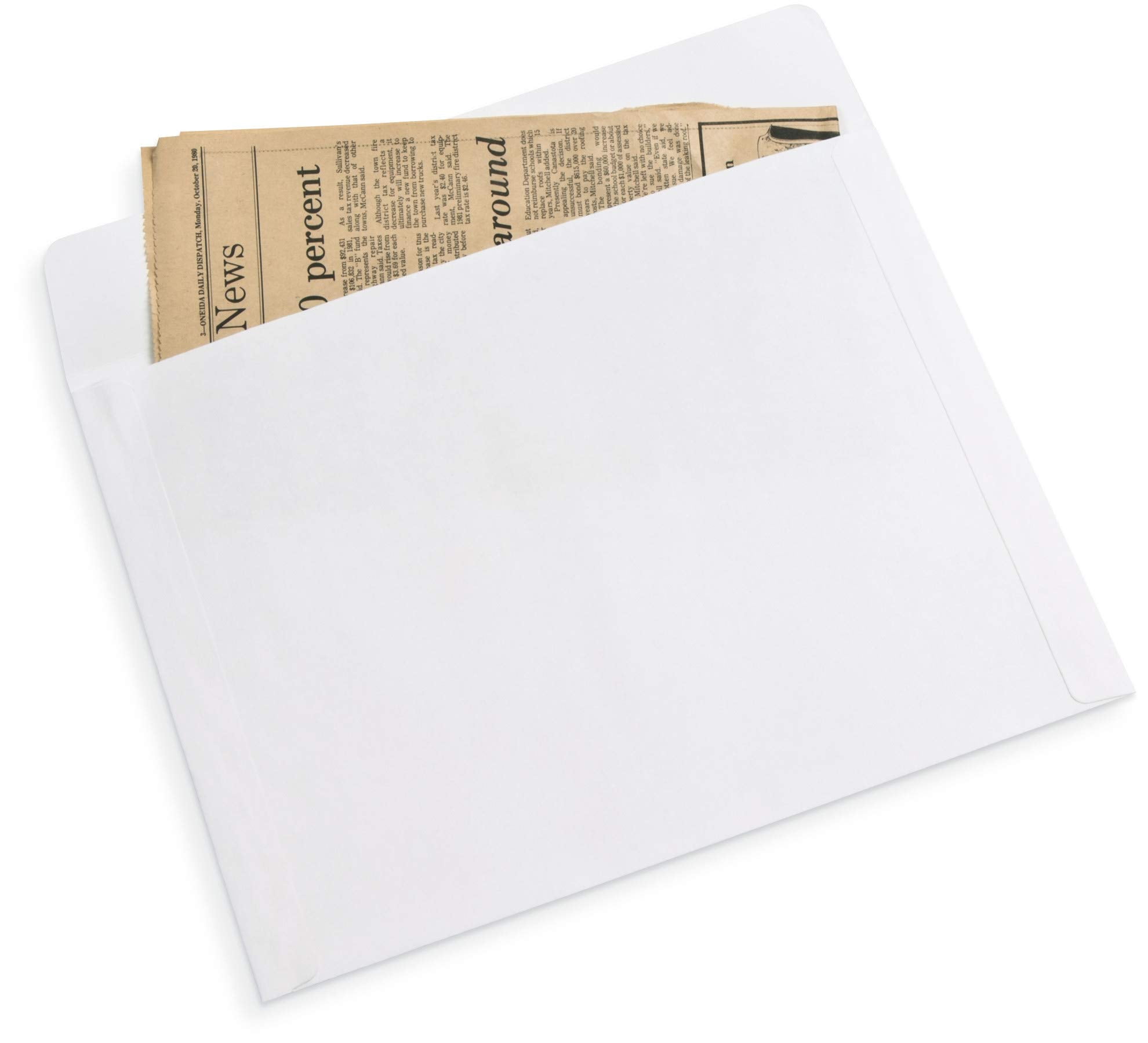 Gaylord Archival White 80 lb. Text Buffered Preservation Envelopes (50 ...