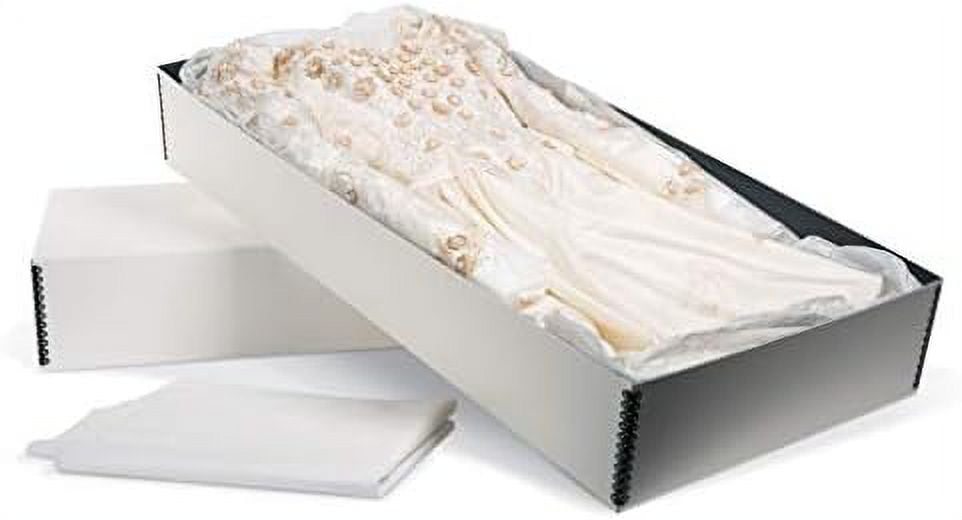 Gaylord Archival White Wedding Dress & Textile Preservation Box with ...