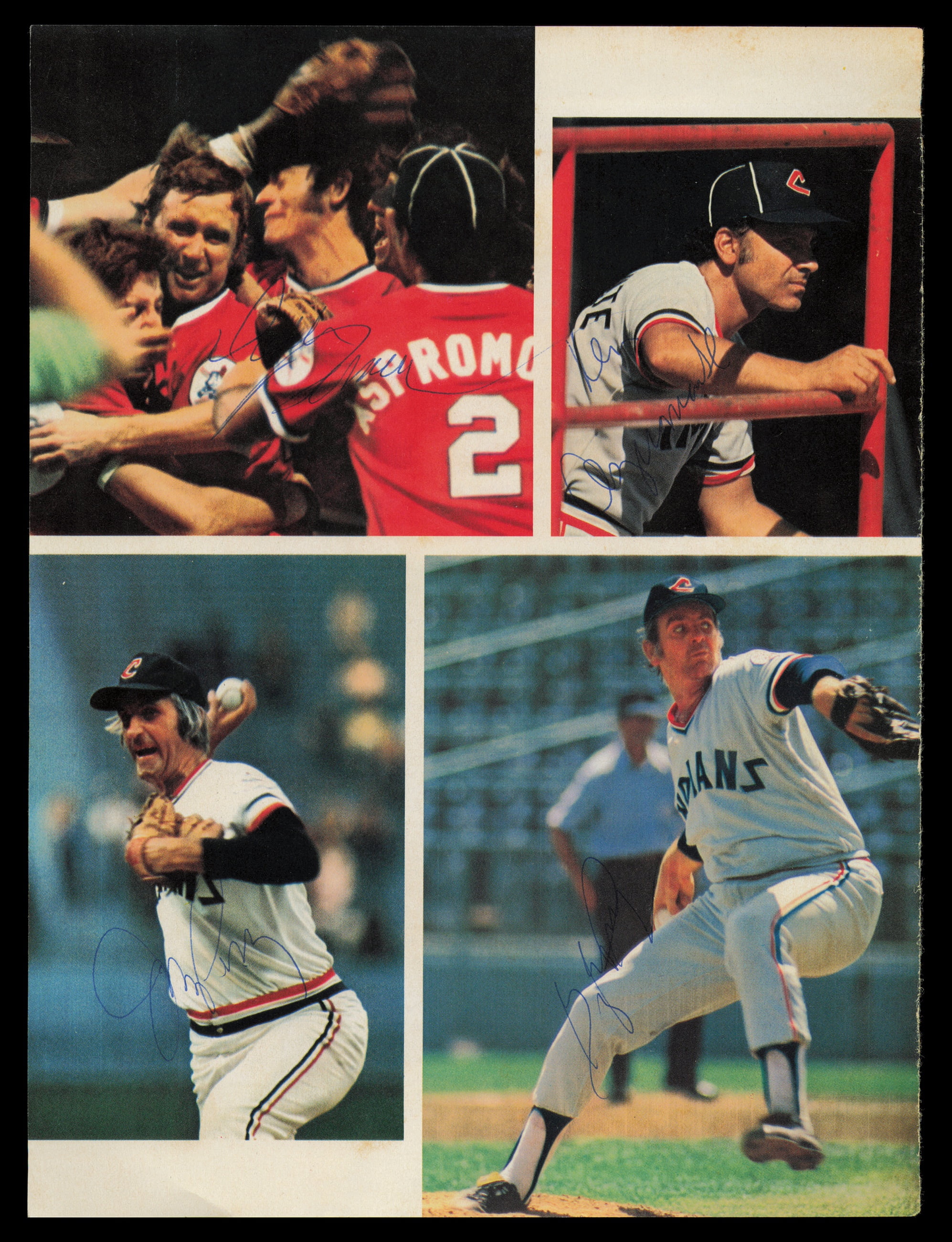 Gaylord & Jim Perry & two others Autographed 8.5x11.5 Magazine Page ...