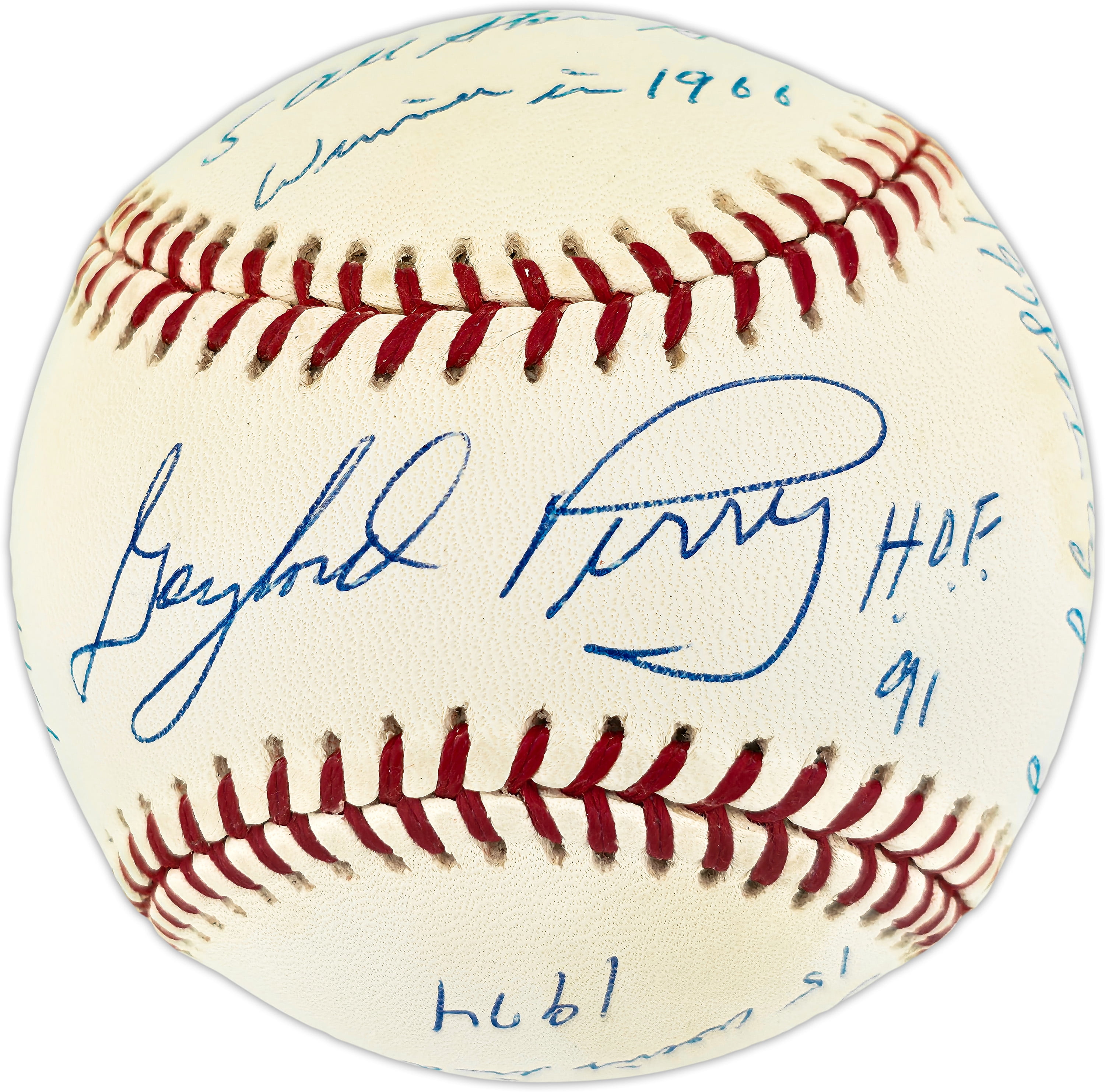 Gaylord Perry Autographed Official NL Statball Baseball San Francisco ...