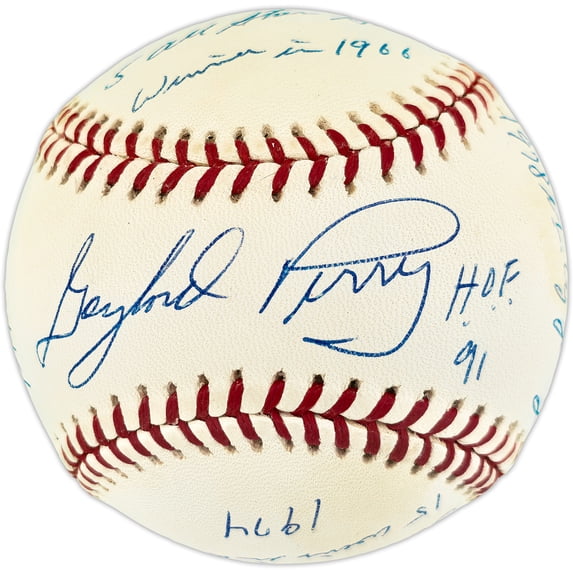 Gaylord Perry Autographed Official NL Statball Baseball San Francisco ...