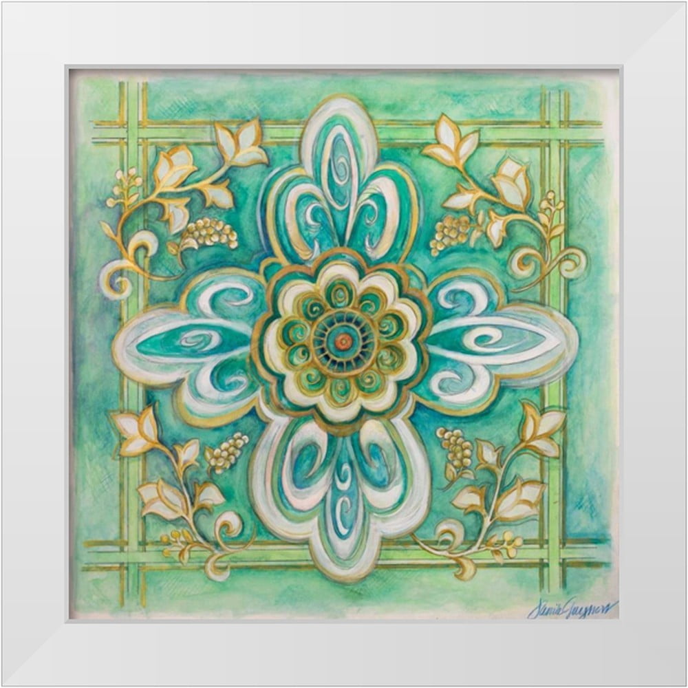 Gaynor, Janice 15x15 White Modern Wood Framed Museum Art Print Titled ...