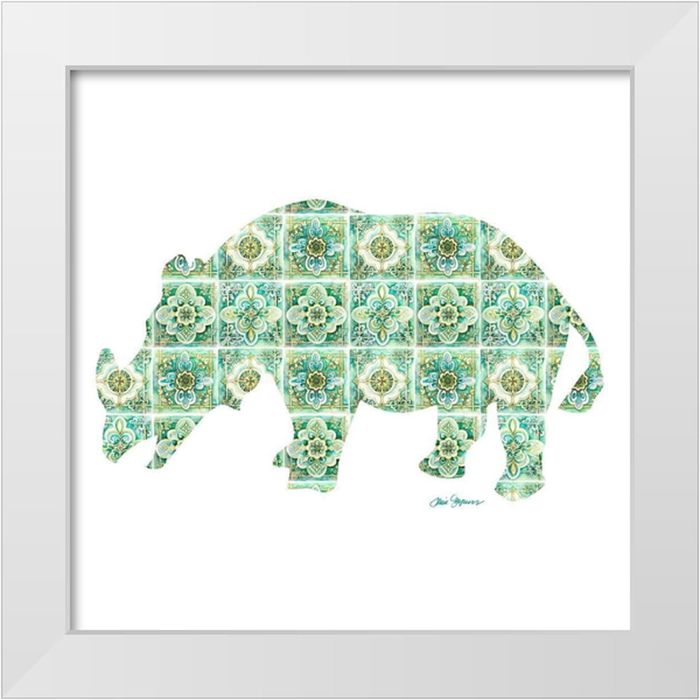 Gaynor, Janice 15x15 White Modern Wood Framed Museum Art Print Titled ...