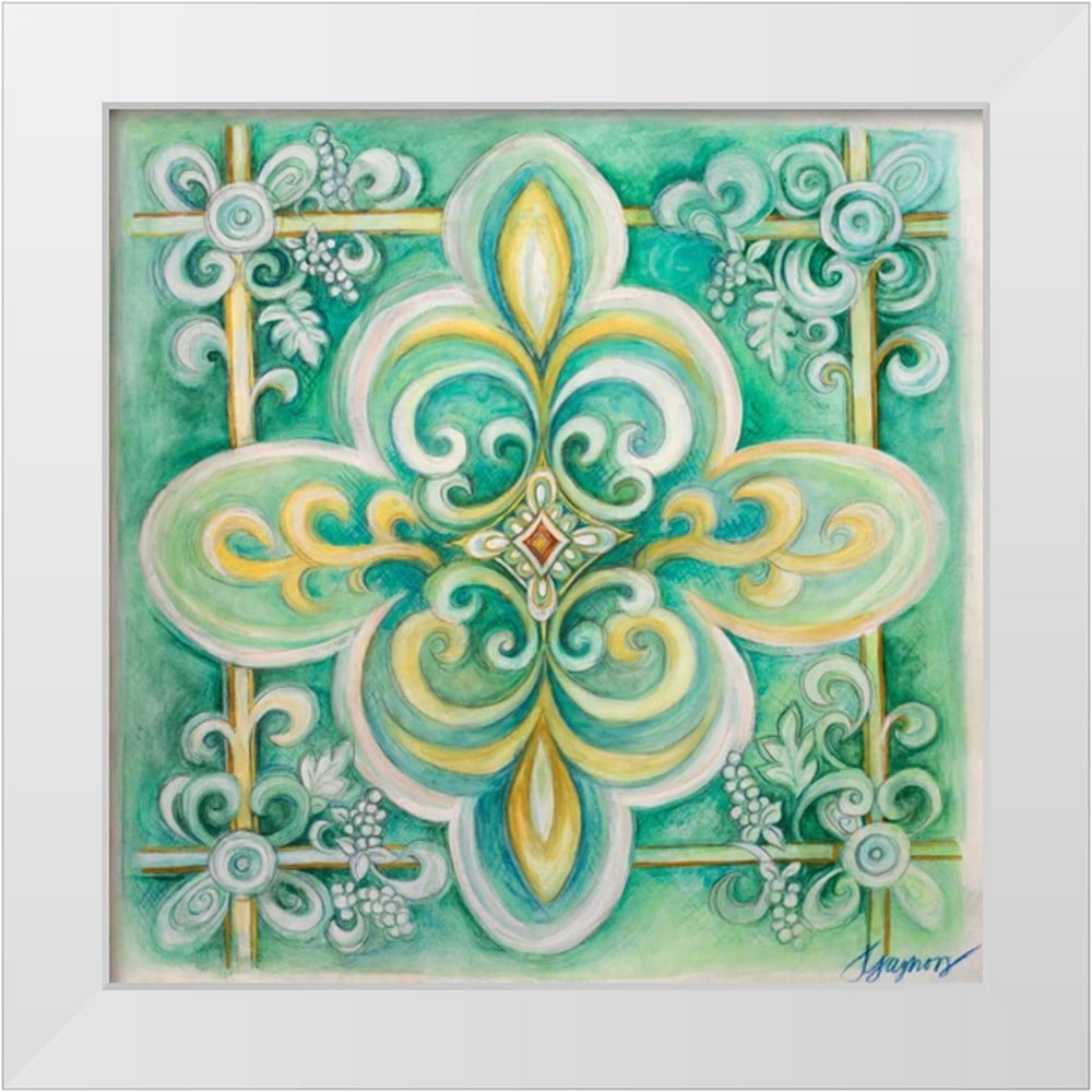 Gaynor, Janice 20x20 White Modern Wood Framed Museum Art Print Titled ...