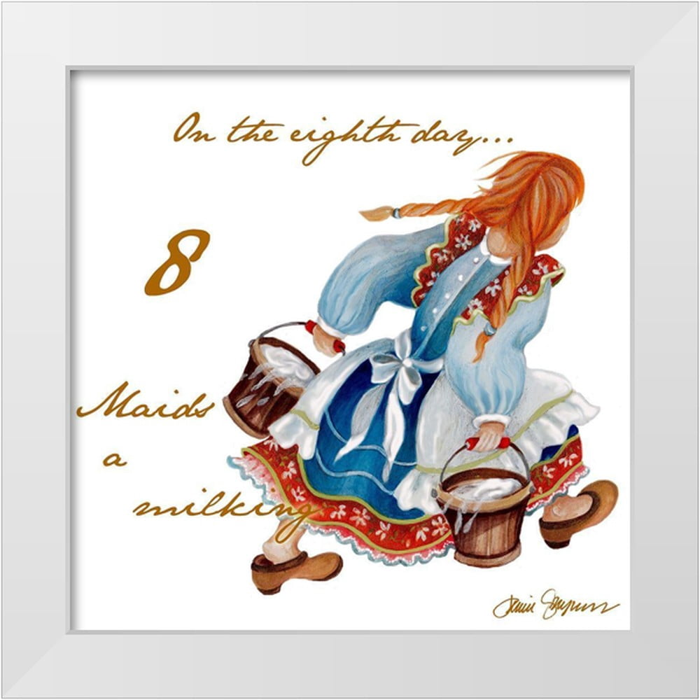 Gaynor, Janice 26x26 White Modern Wood Framed Museum Art Print Titled ...