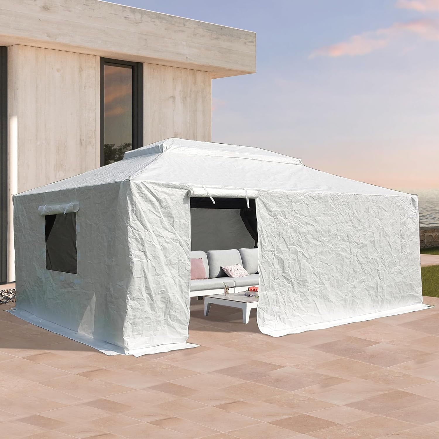 Gazebo Accessories Universal Winter Gazebo Cover for Hardtop Gazebos ...