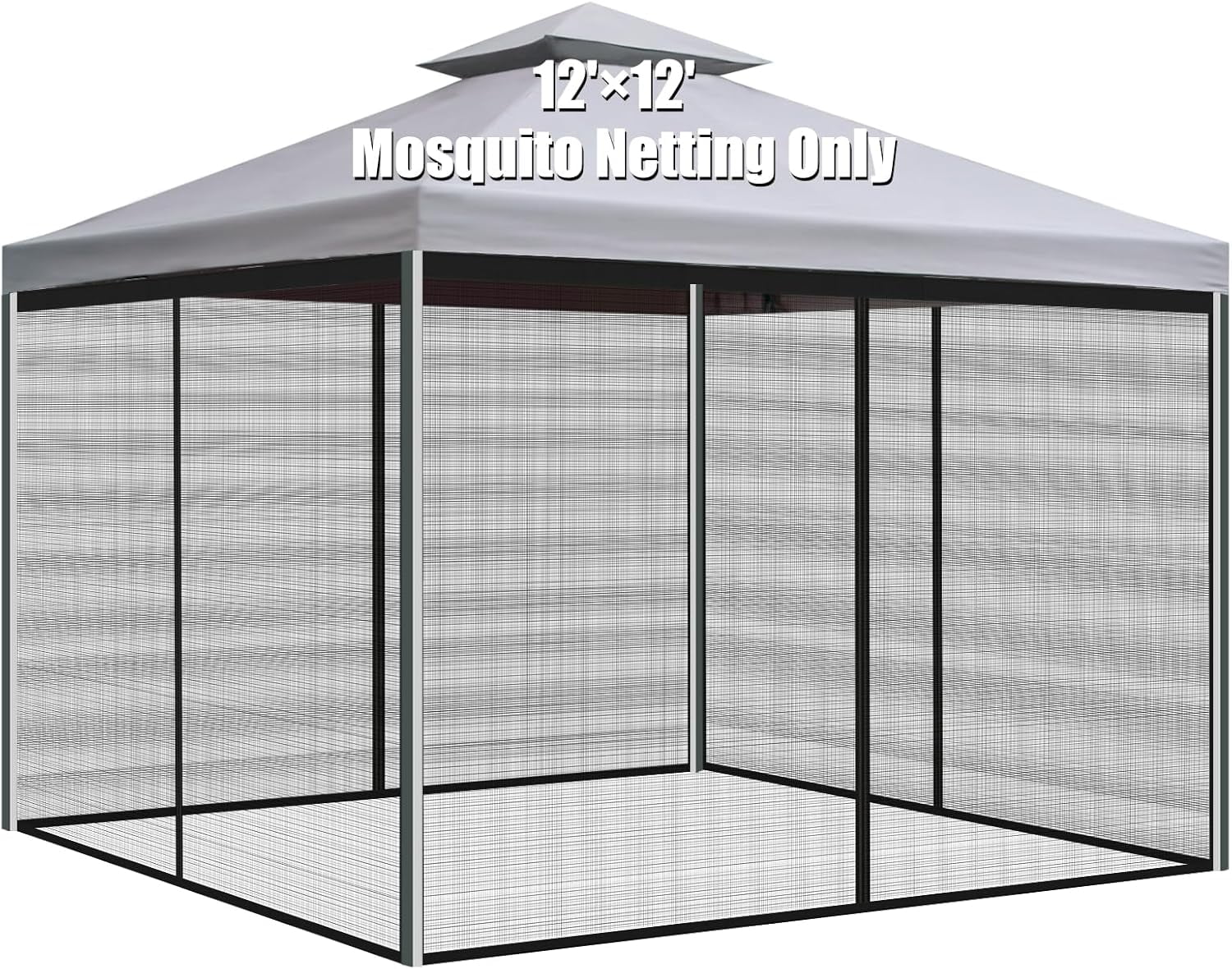Gazebo Netting Replacement 10x12 Universal Mosquito Netting, Outdoor ...