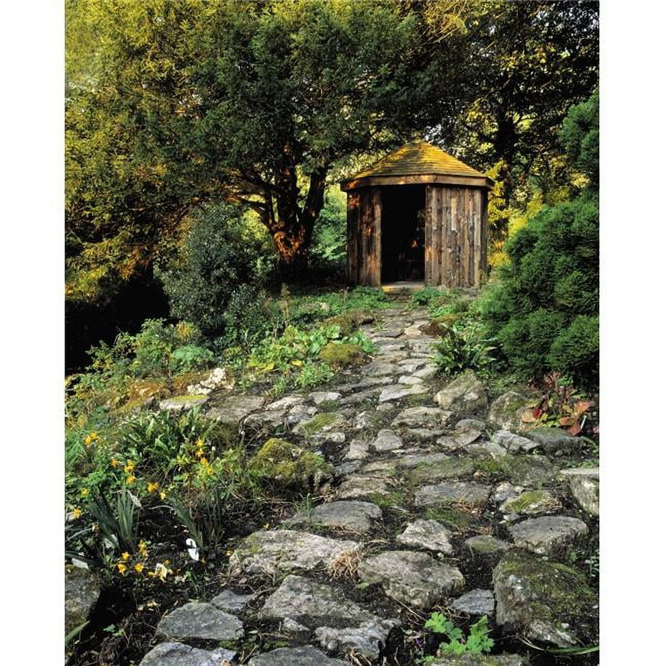 Gazebo & Path Ballinlough Castle Co Westmeath Ireland Poster Print by ...