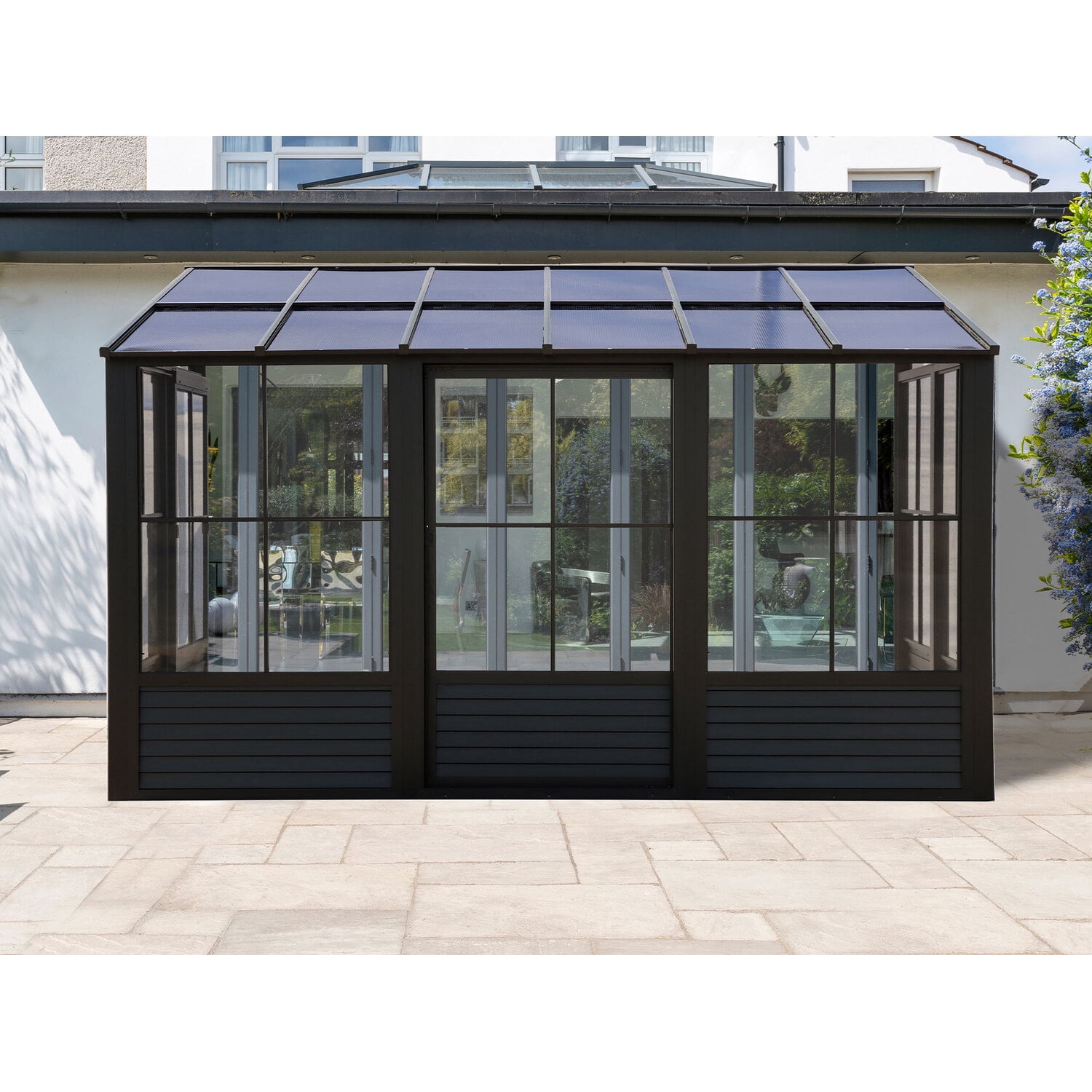 Gazebo Penguin Florence - Wall Mounted Solarium 10x12 Polycarbonate ...