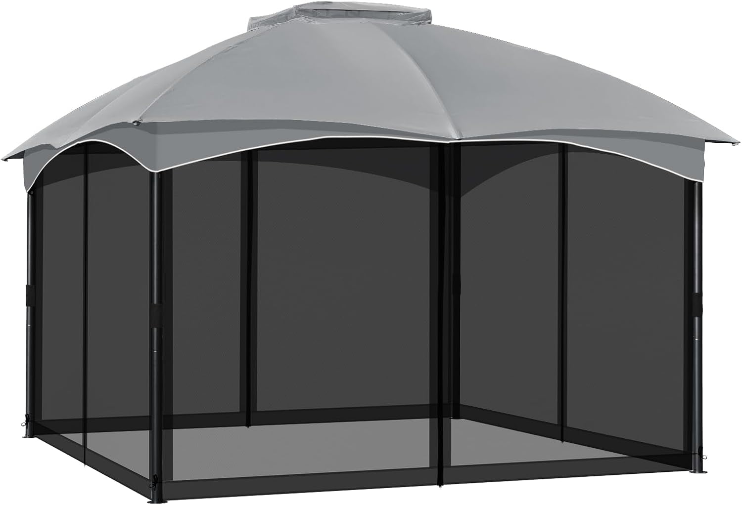 Gazebo Replacement Netting Screen, 10' x 12' Universal Gazebo 4-Panel ...
