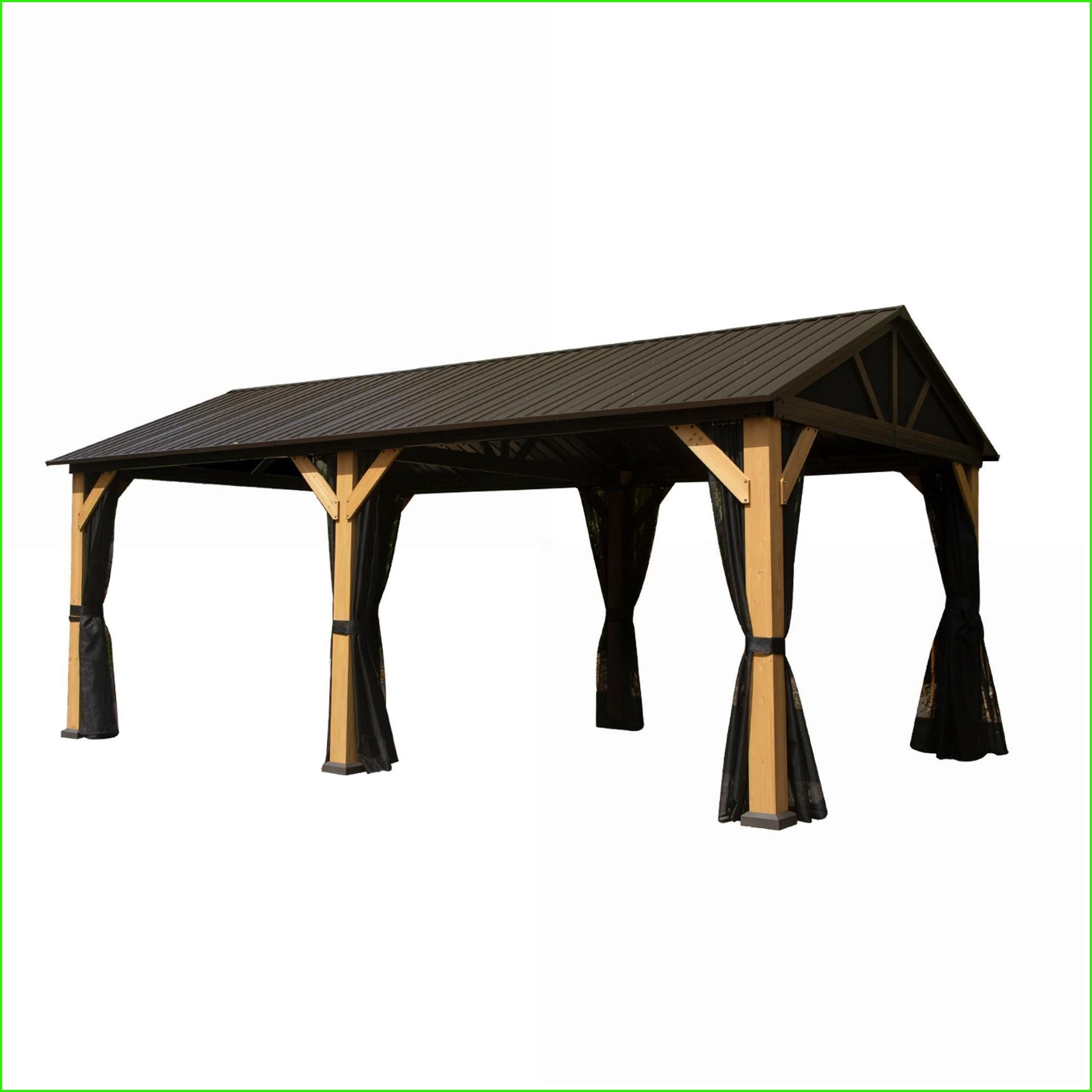 Gazebos (Gazebo, Pabellón, Madera Cedro) 12'x20' Solid Cedar | For ...