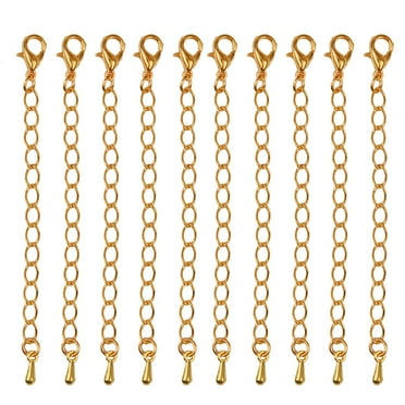 ICTPTOSL 3Pcs 18K Gold Plated Chain Necklace Extender Delicate Durable ...