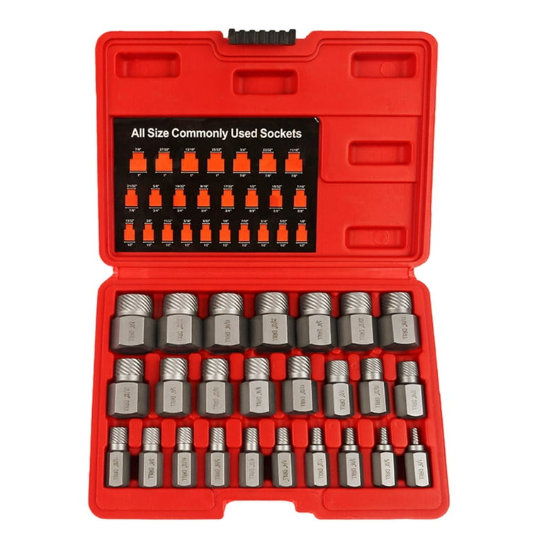 Broken Bolt Extractor Kit Screw Bolt Extractor Set - Stripped Screw ...