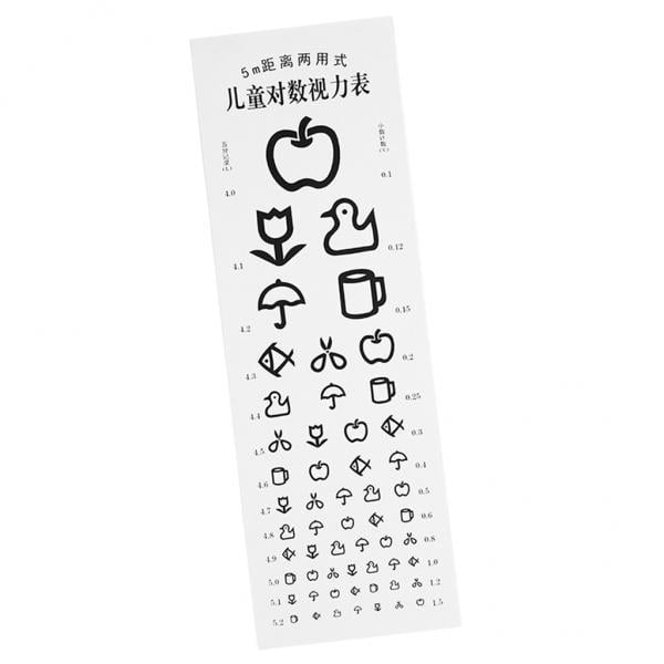 Gazechimp 2xStandardized Eye Chart Visual Testing Chart for ...