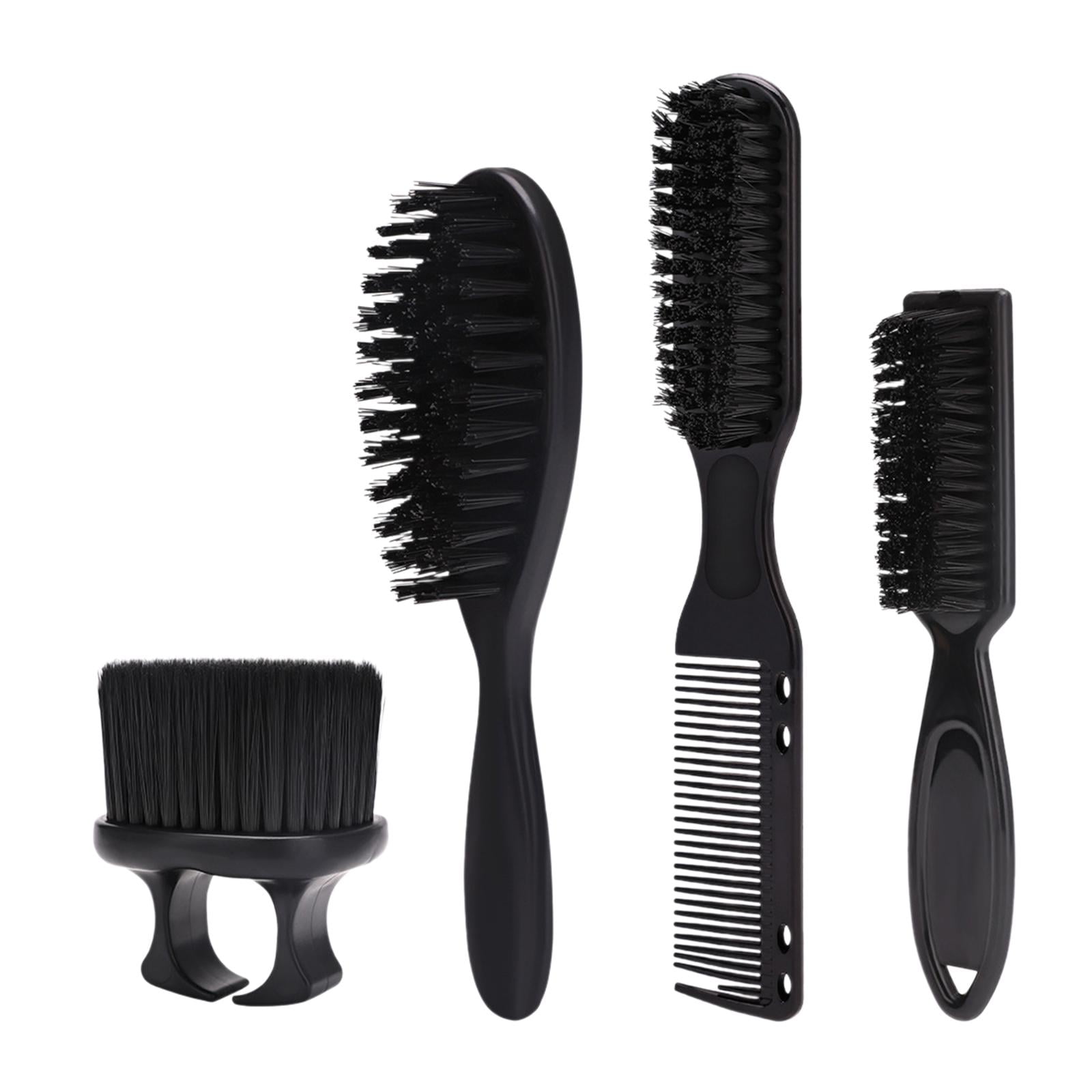 Gazechimp Barber Brush and Barber Comb Set Barber Cleaning Hairbrush ...