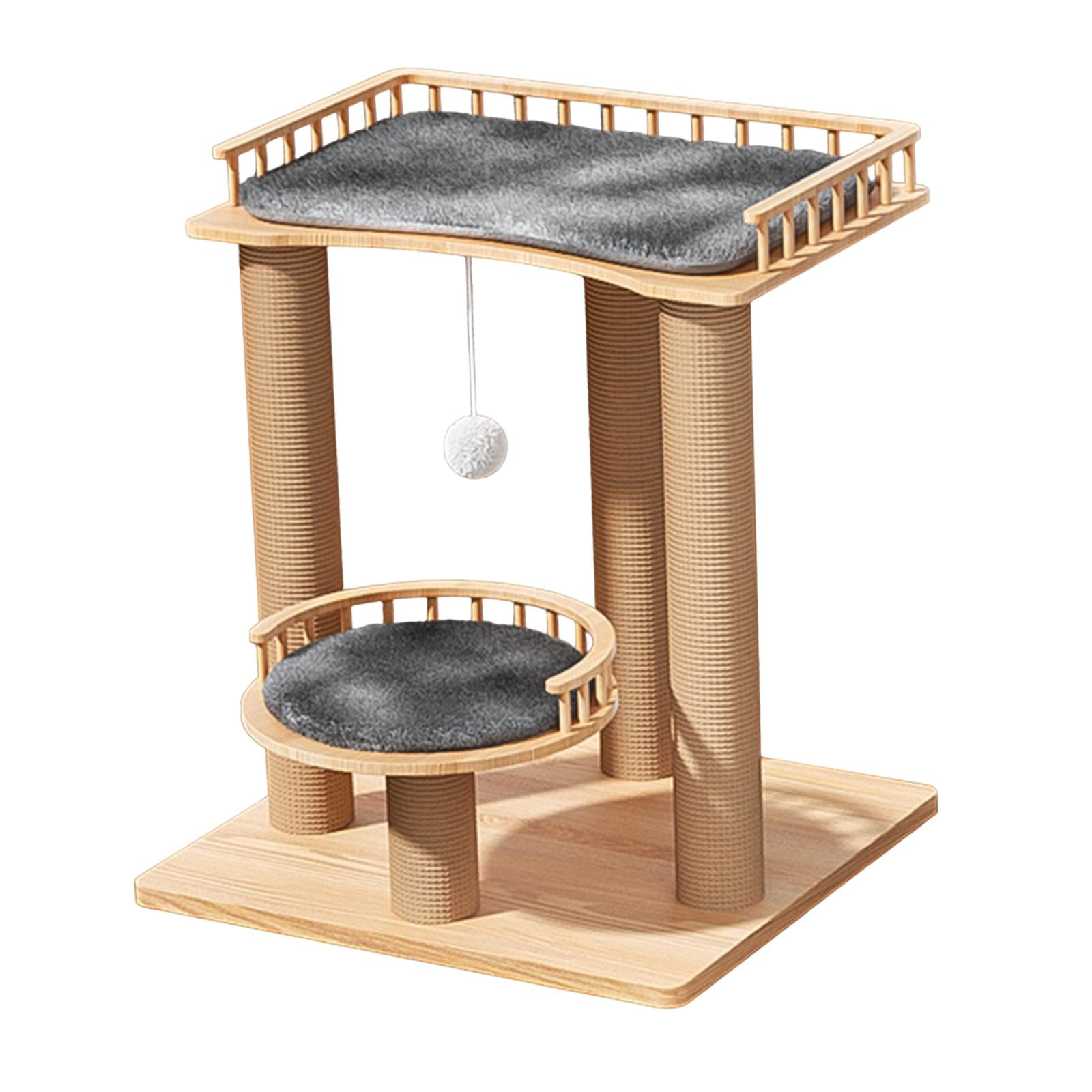 Gazechimp Cat Tree Stable Furniture Set Indoor Cats for All Ages Cat ...
