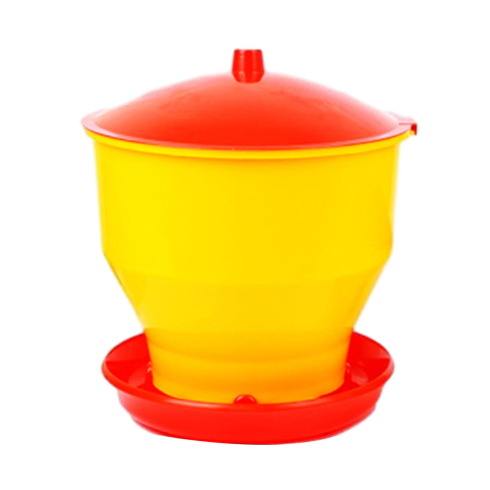 Gazechimp Chicken Feeder Backyards Bird Automatic Feeding Bucket for ...