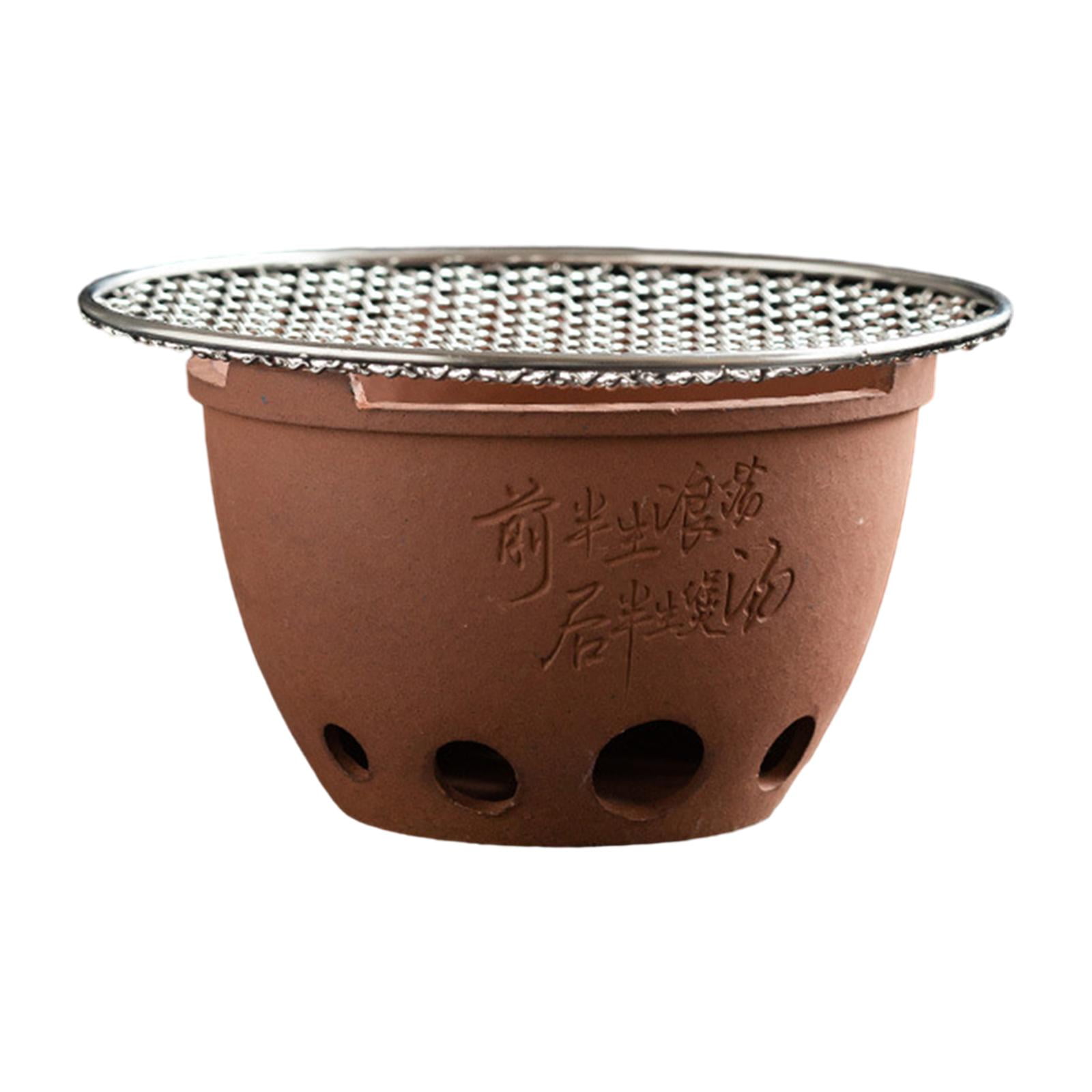 Gazechimp Clay Camping , Tabletop Ceramic Barbecue for Indoor and ...