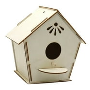 Navaris Pine Wood Small Bird Nesting Box - Suitable for Robin ...