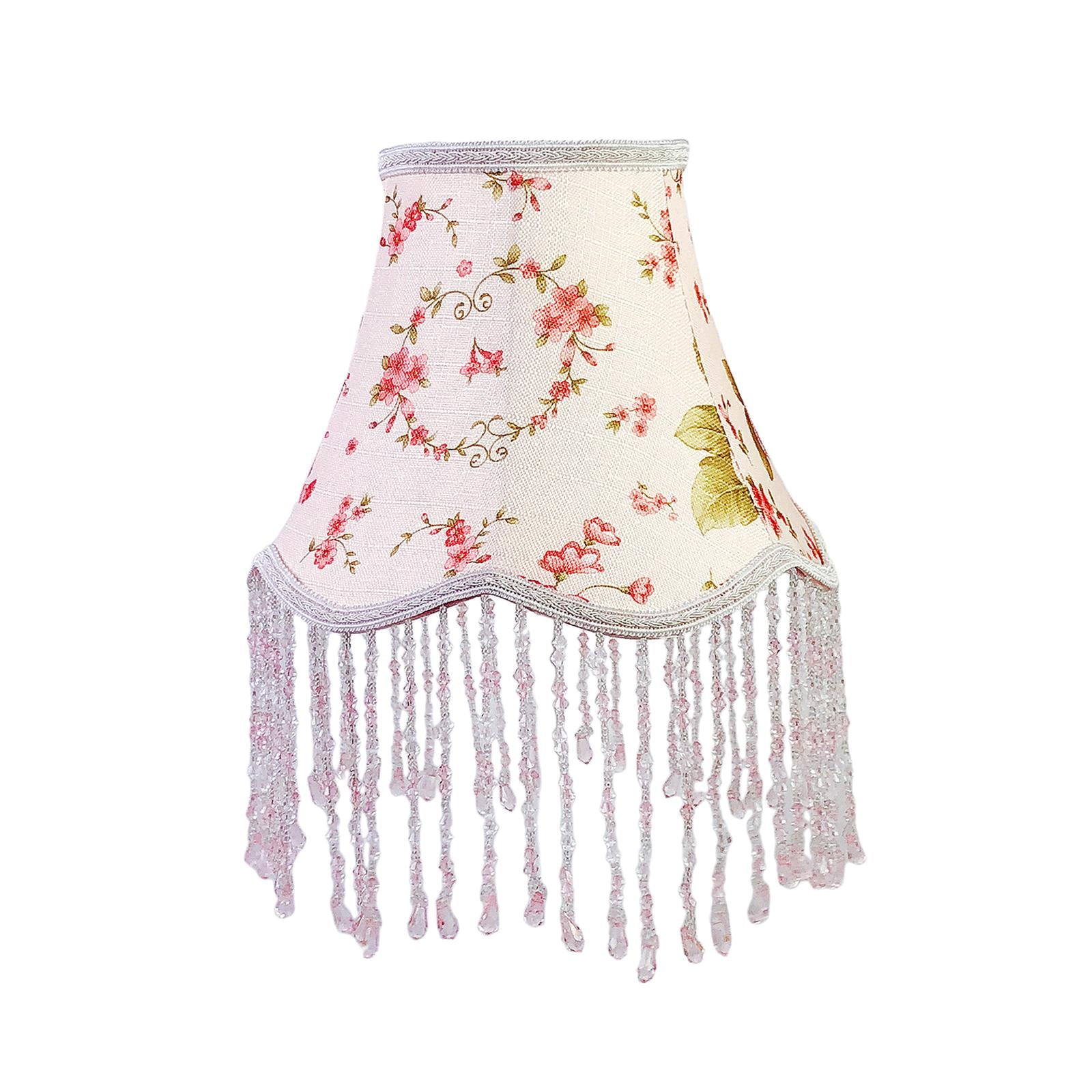Gazechimp European Lampshade Fringe Beads Lamp Shade for Dining Room ...