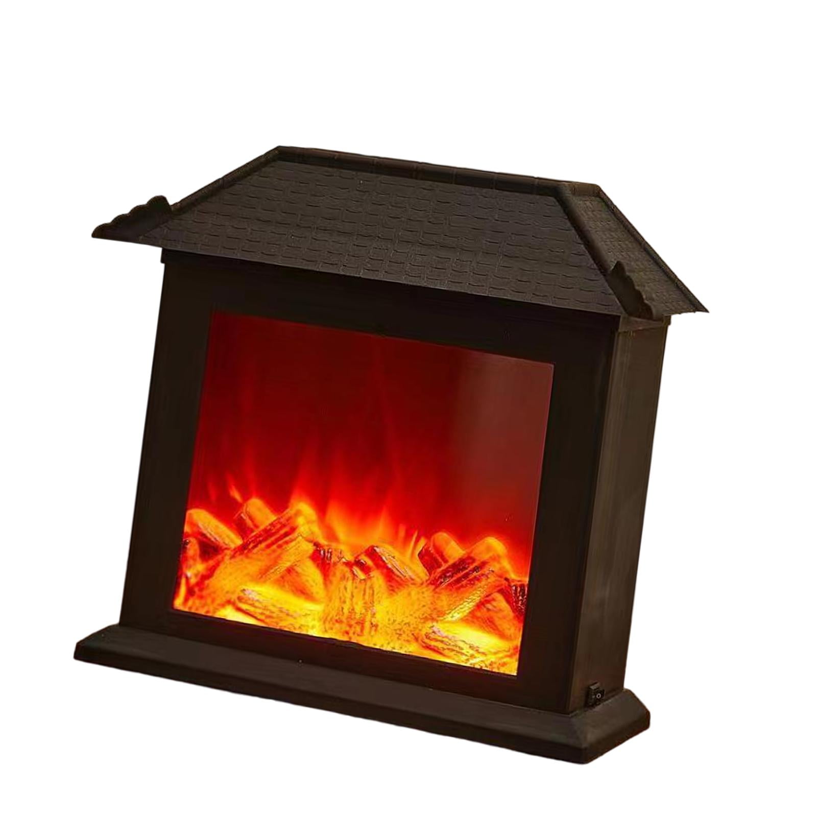Gazechimp Fireplace Lantern Electric Fireplace Light LED Flame ...