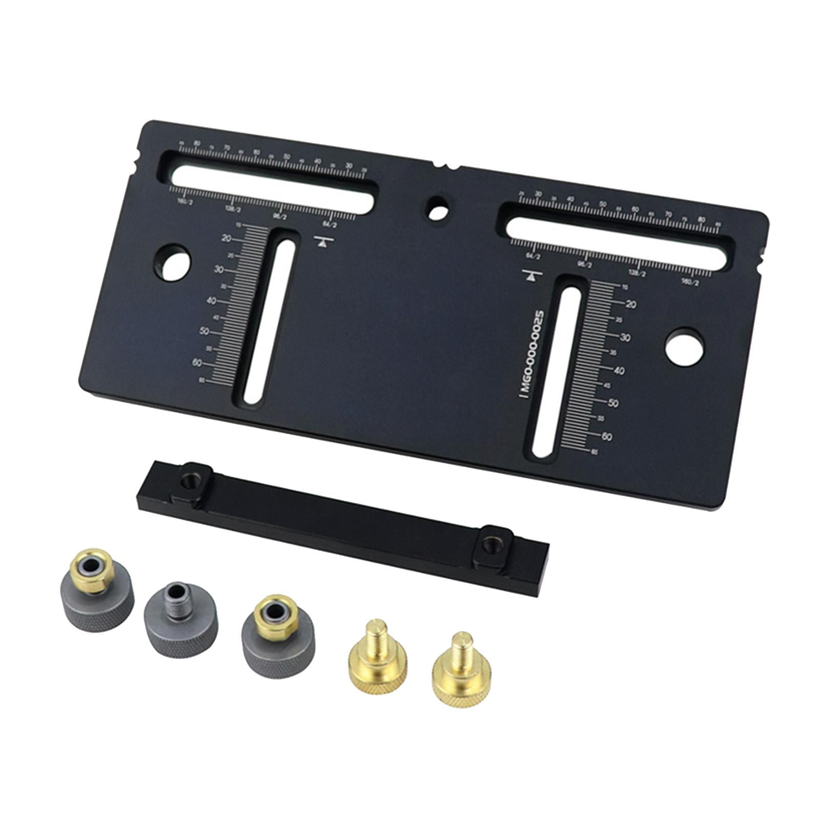 Gazechimp Jig Adjustable Drawer Pull Hole s Jig for Handle Knobs Metal ...