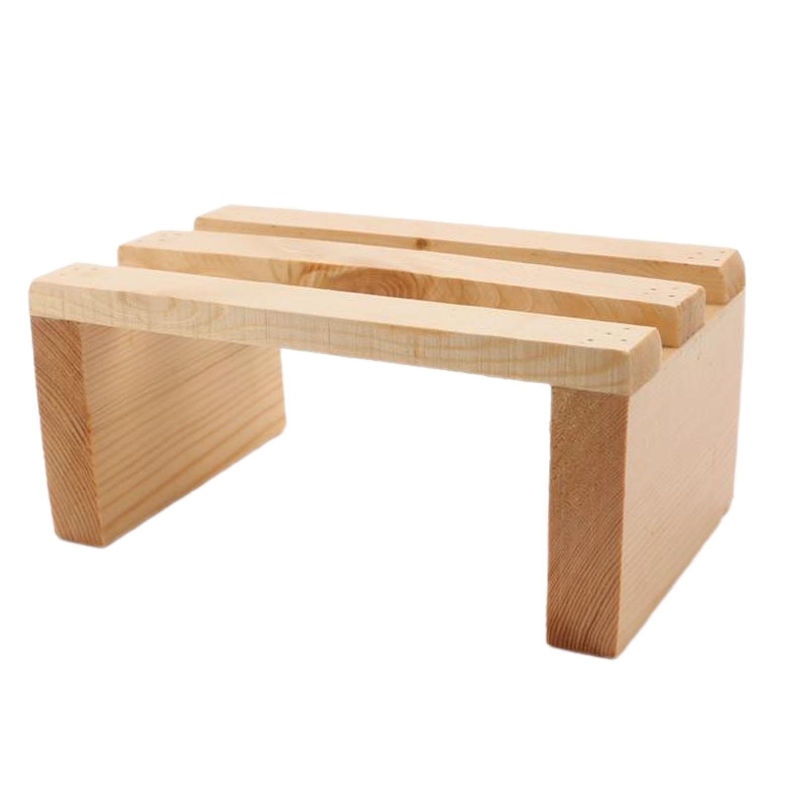 Gazechimp Sofa Bench Couch Foot Rest Bath Bucket Wooden Stool for ...
