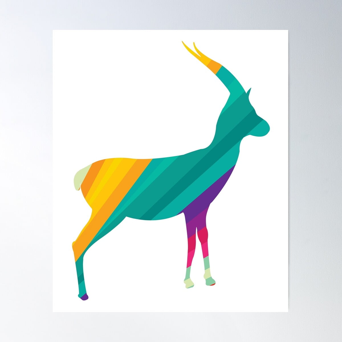 Gazelle Poster Wall Art, Modern Wall Decor For Living Room Bedroom ...