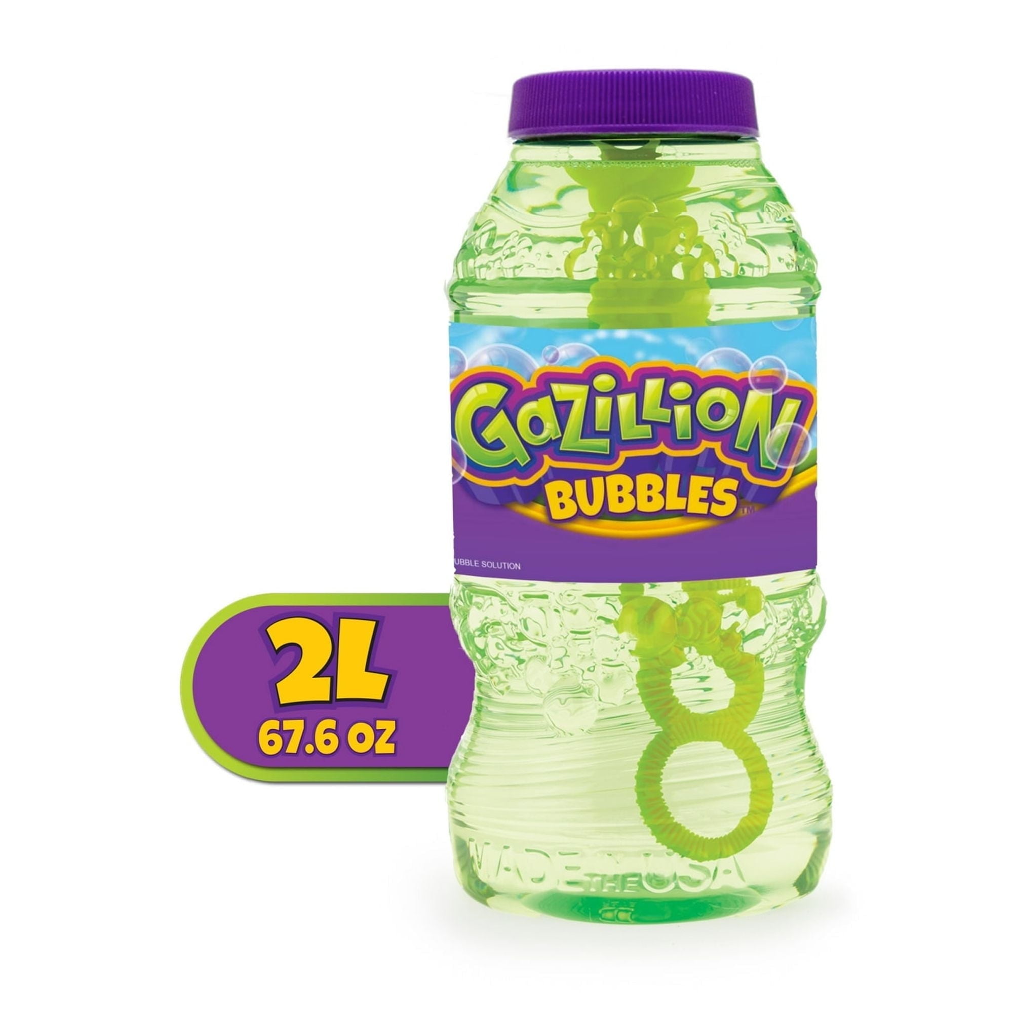Gazillion Bubbles, Original Bubble Solution 2L - Create Bubbles with Premium Formula & 7-in-1 ...